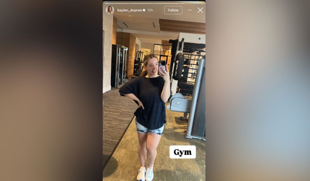 Baylen Out Loud: Baylen Dupree Flaunts Fit Body In The Gym In New ...