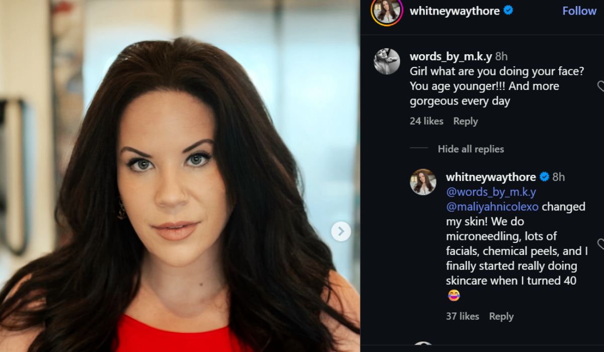 MBFFL: Whitney Looks So Young In Stunning New Pic After Multiple Skin ...